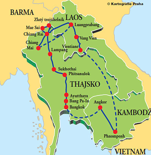 Thajsko - Laos - Kambodža / Travel.Sk